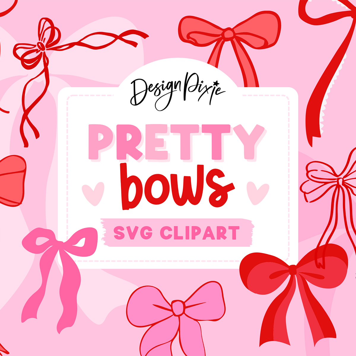 Coquette Bows SVG Clipart – Design Pixie