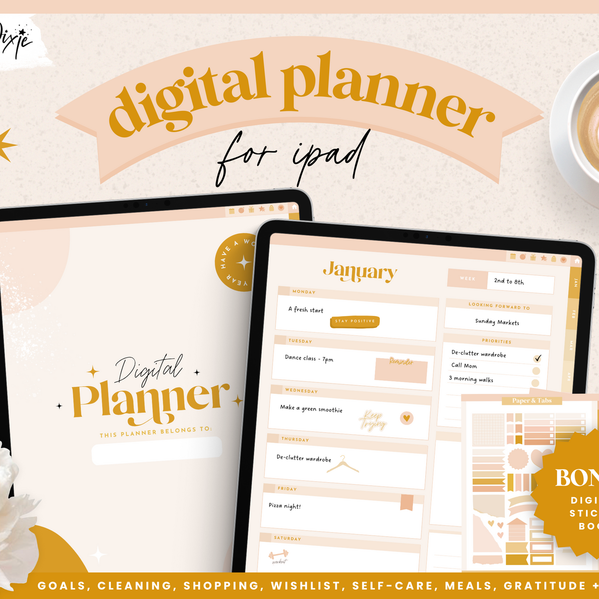 Boho Digital Planner – Design Pixie