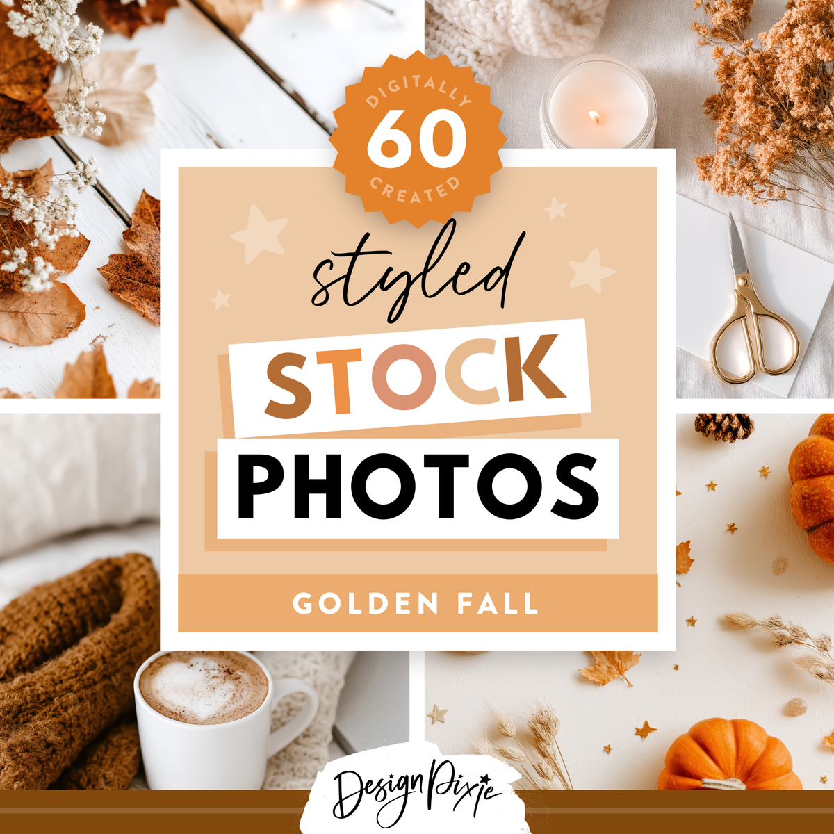 Fall Styled Stock Photos - Pumpkins, Leaves, Candles – Design Pixie