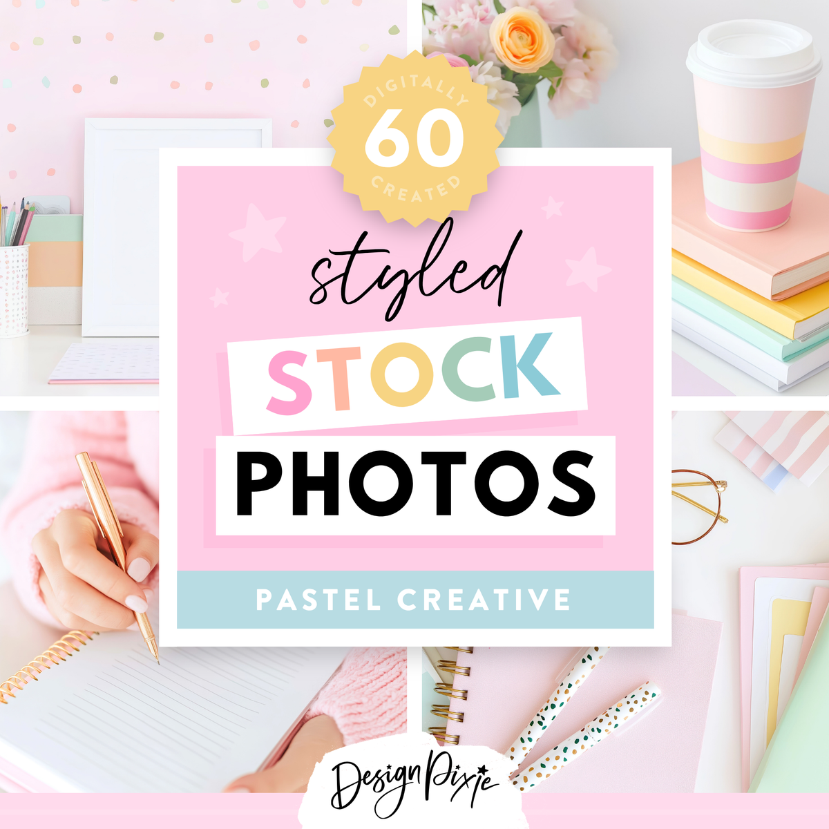 Pastel Stock Photo Pack - Creative Workspace and Flatlays – Design Pixie