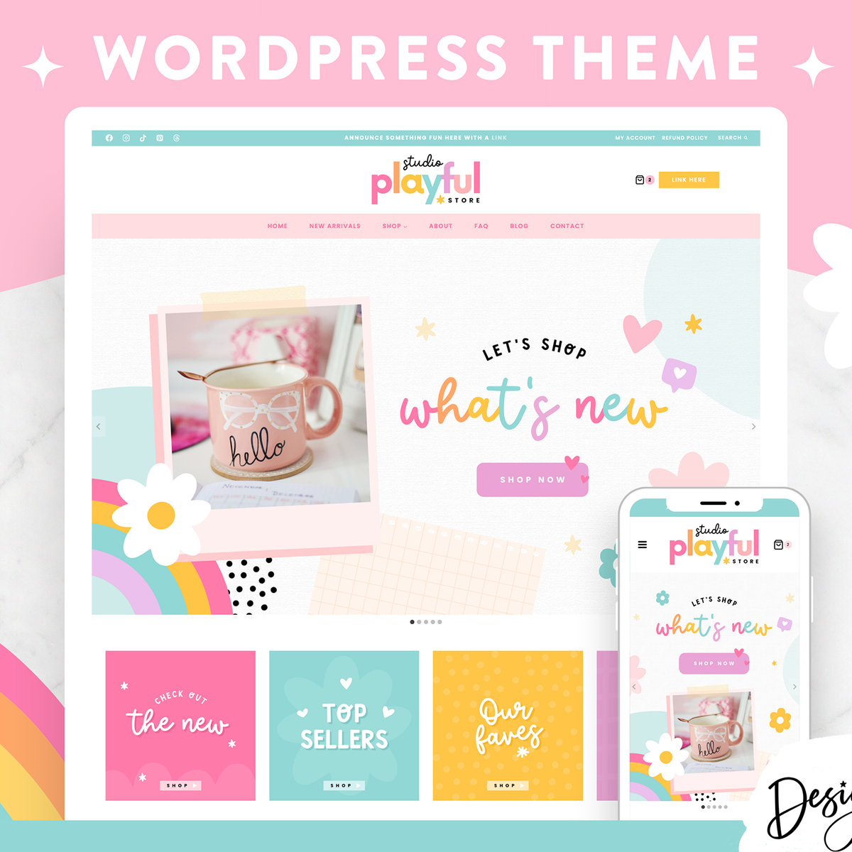 Playful Wordpress Theme – Design Pixie
