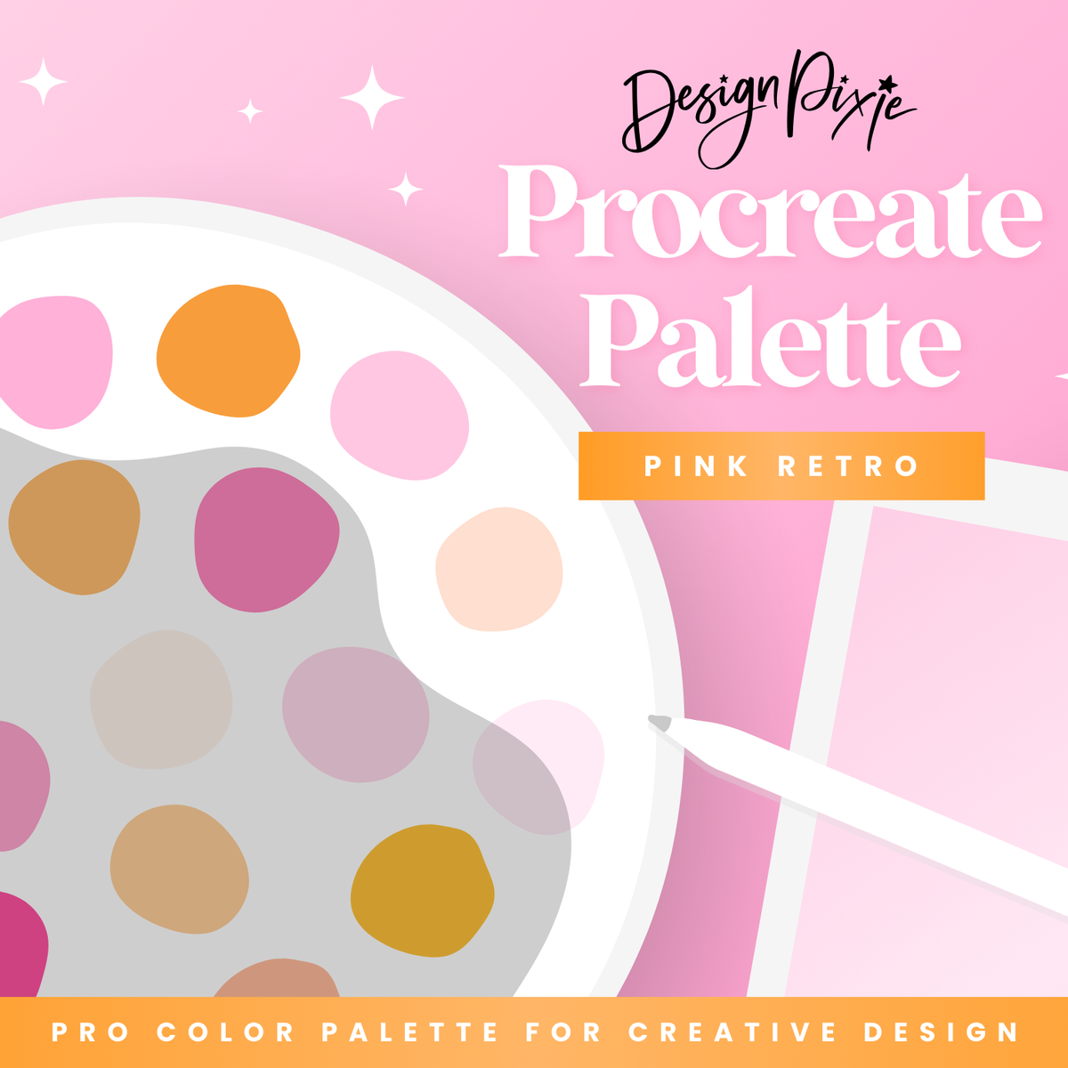 Procreate Color Palette - Pink Retro – Design Pixie