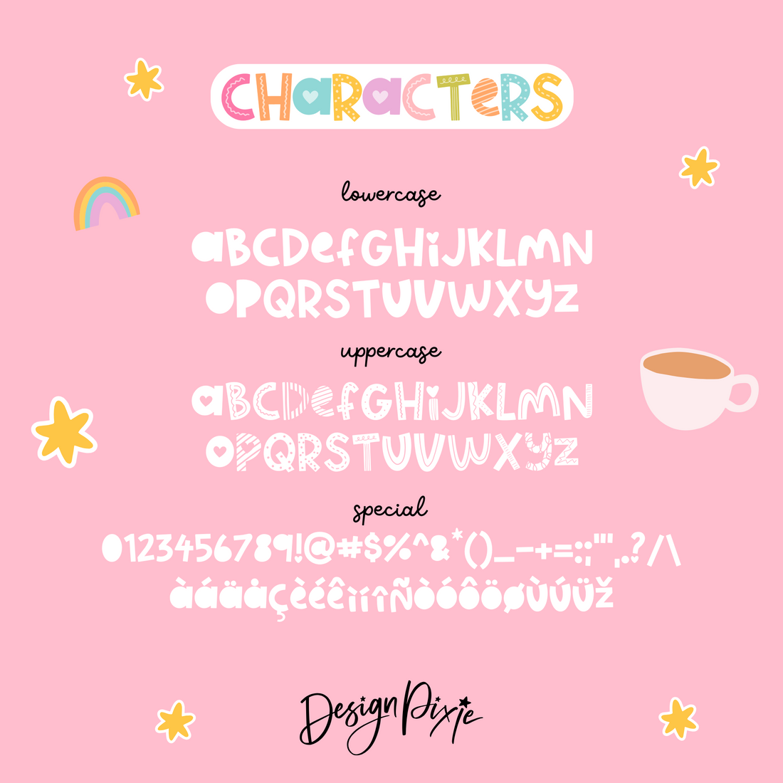 Playful Font - Fun Pattern Decorative Typeface – Design Pixie