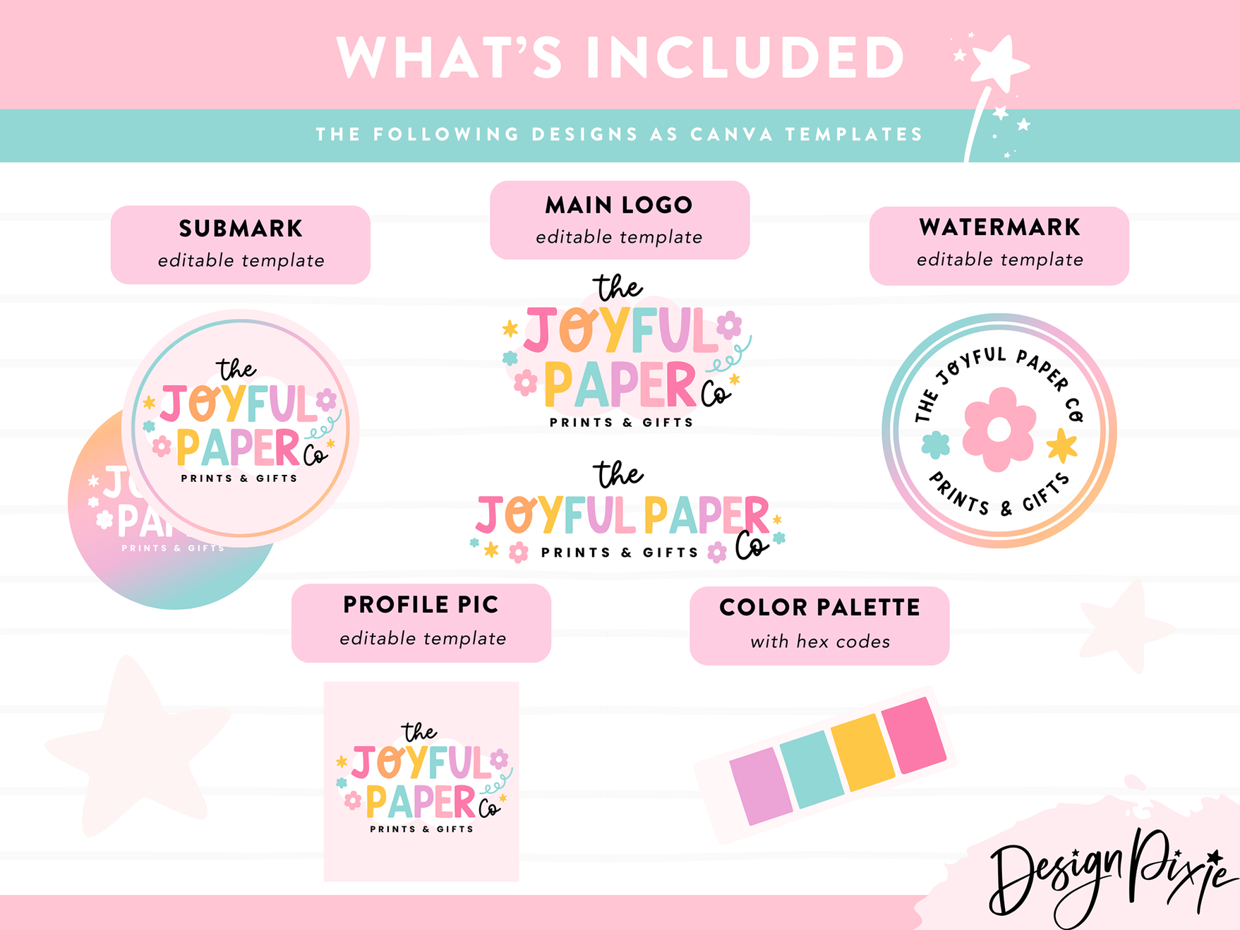 Joyful Paper Logo Template – Design Pixie