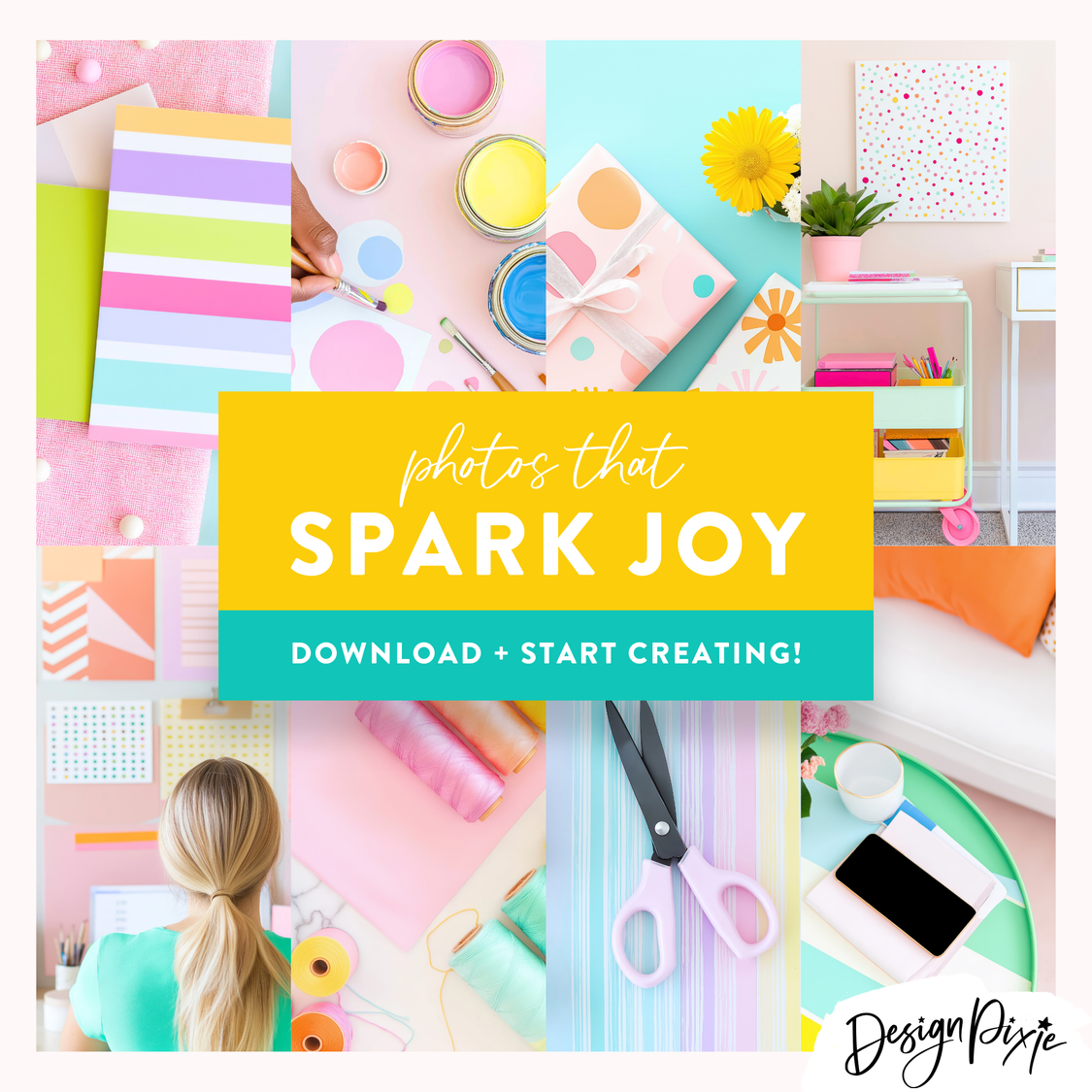 Bright Craft Stock Photo Pack - Colorful Creative Flatlays – Design Pixie