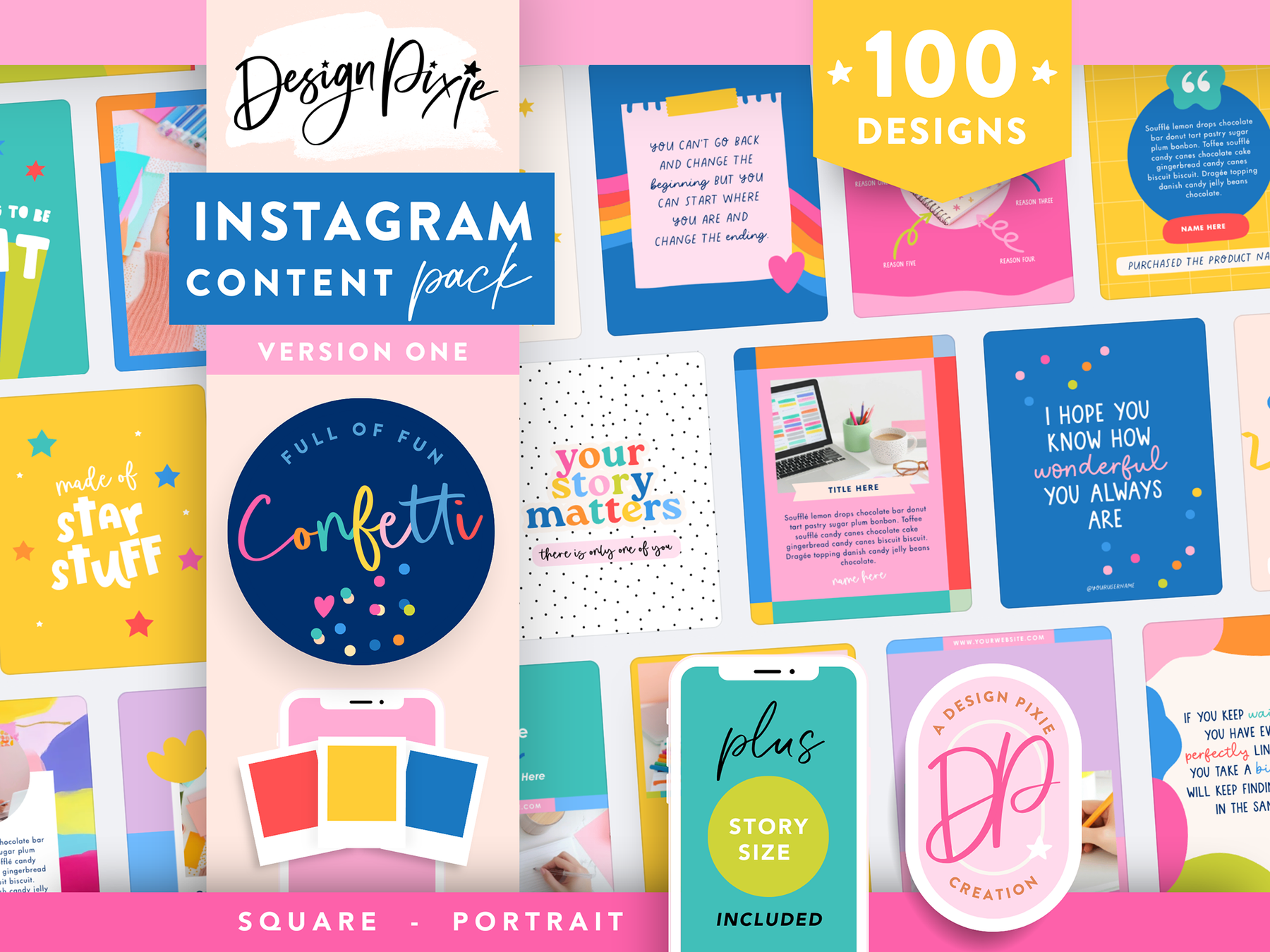 Creative Instagram Templates for Posts + Stories – Design Pixie