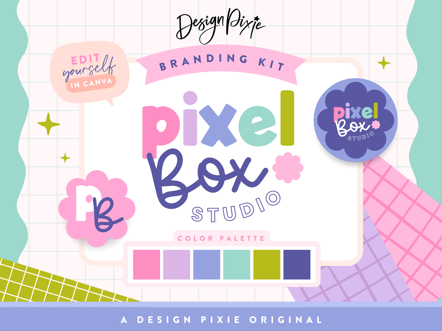 Pixel Box Logo Template – Design Pixie