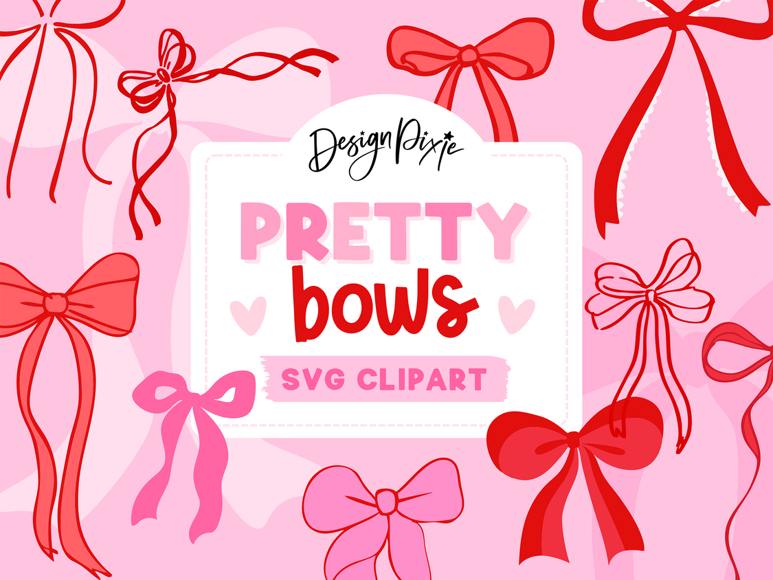 Coquette Bows SVG Clipart – Design Pixie