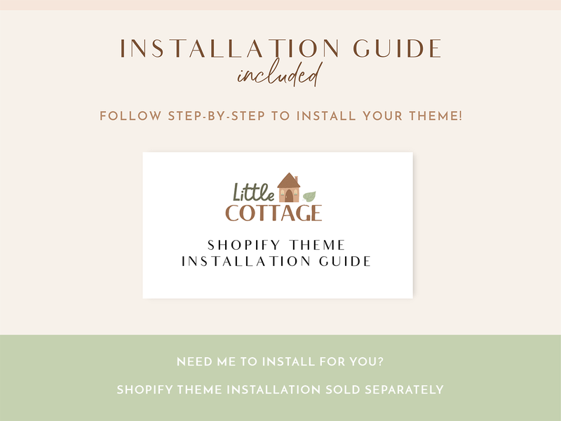 Cottagecore Shopify Theme - Little Cottage Branding – Design Pixie