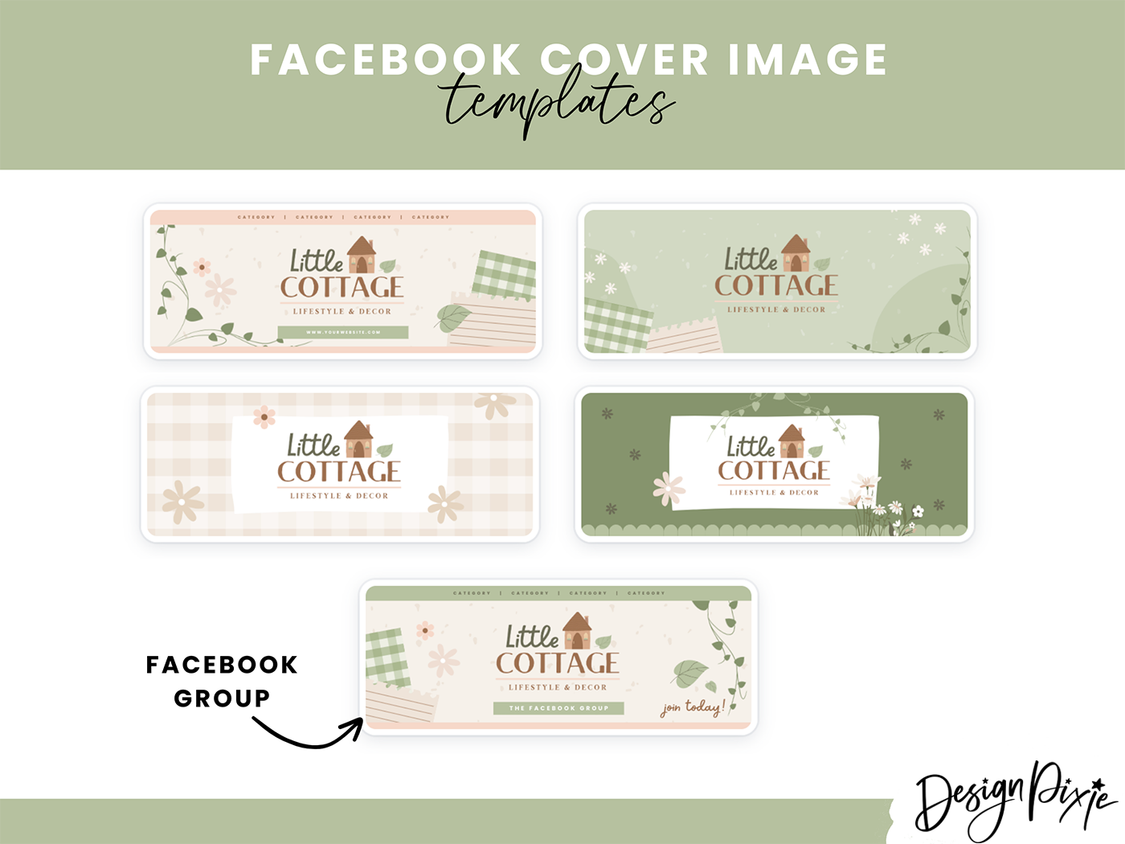 Cottagecore Social Media Banners – Design Pixie