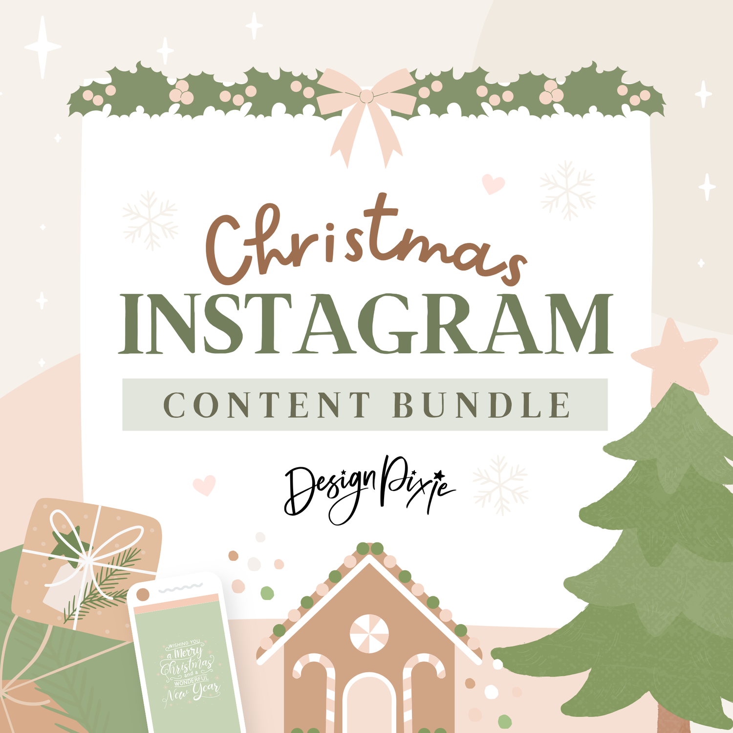 Christmas Templates for Instagram, Shop Banners & Marketing – Design Pixie