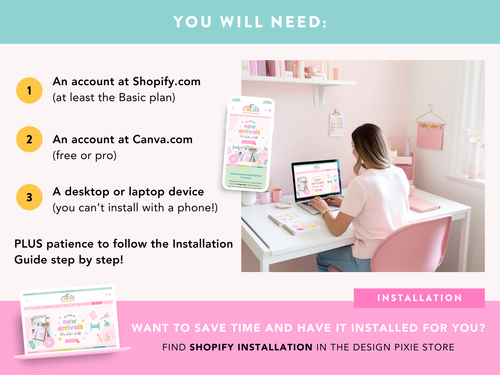 Craft Shopify Theme - Pastel Rainbow Template – Design Pixie
