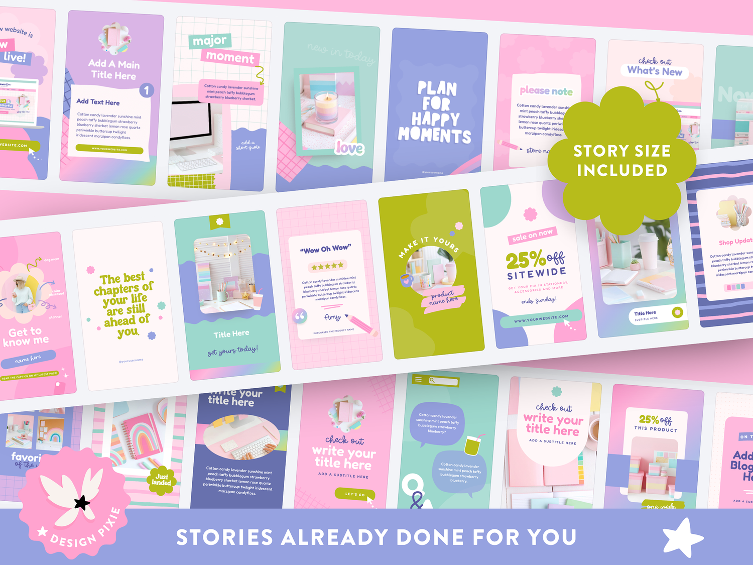 Colorful Creative Instagram Templates - Post and Story Ideas for Canva ...