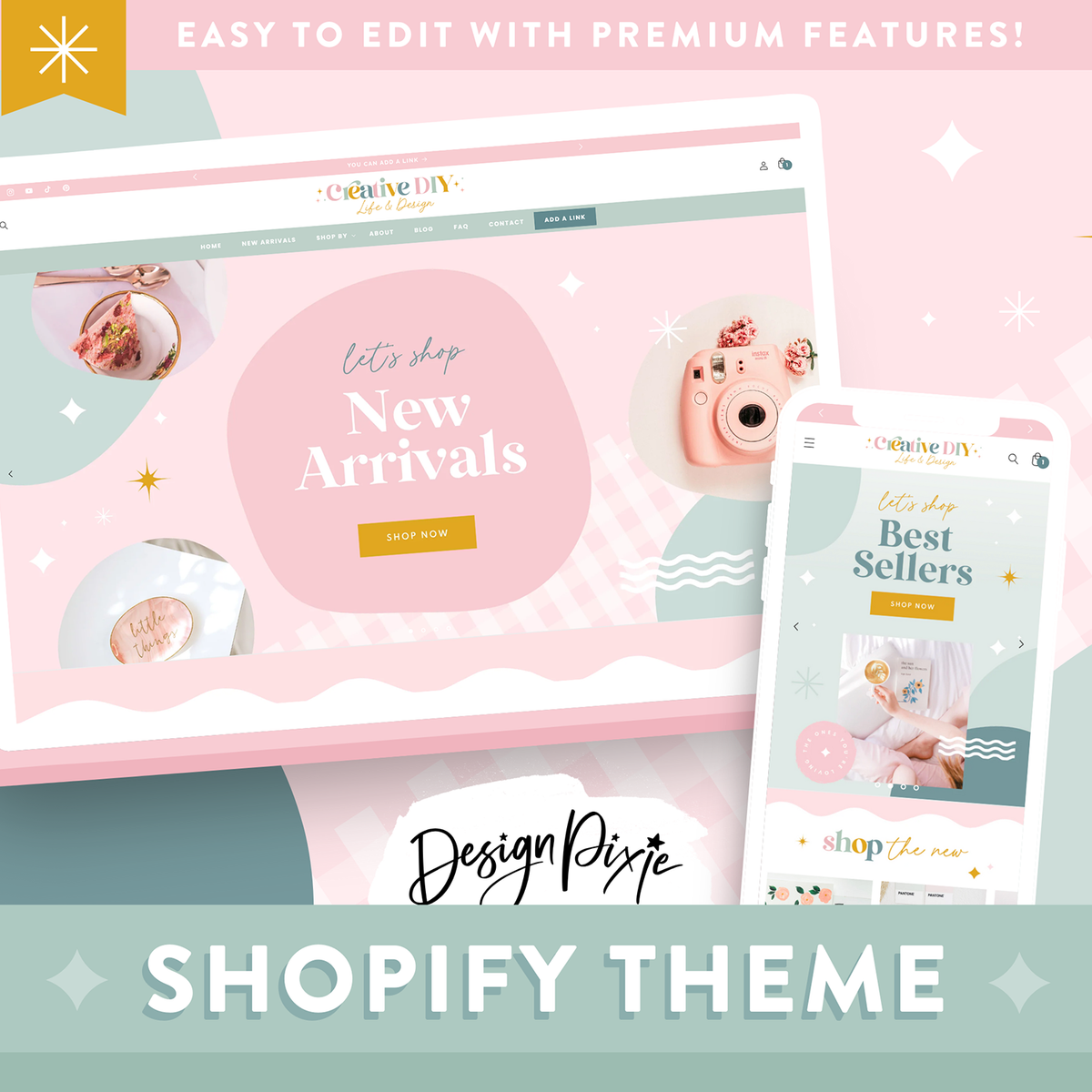 Creative DIY Shopify Theme – Design Pixie