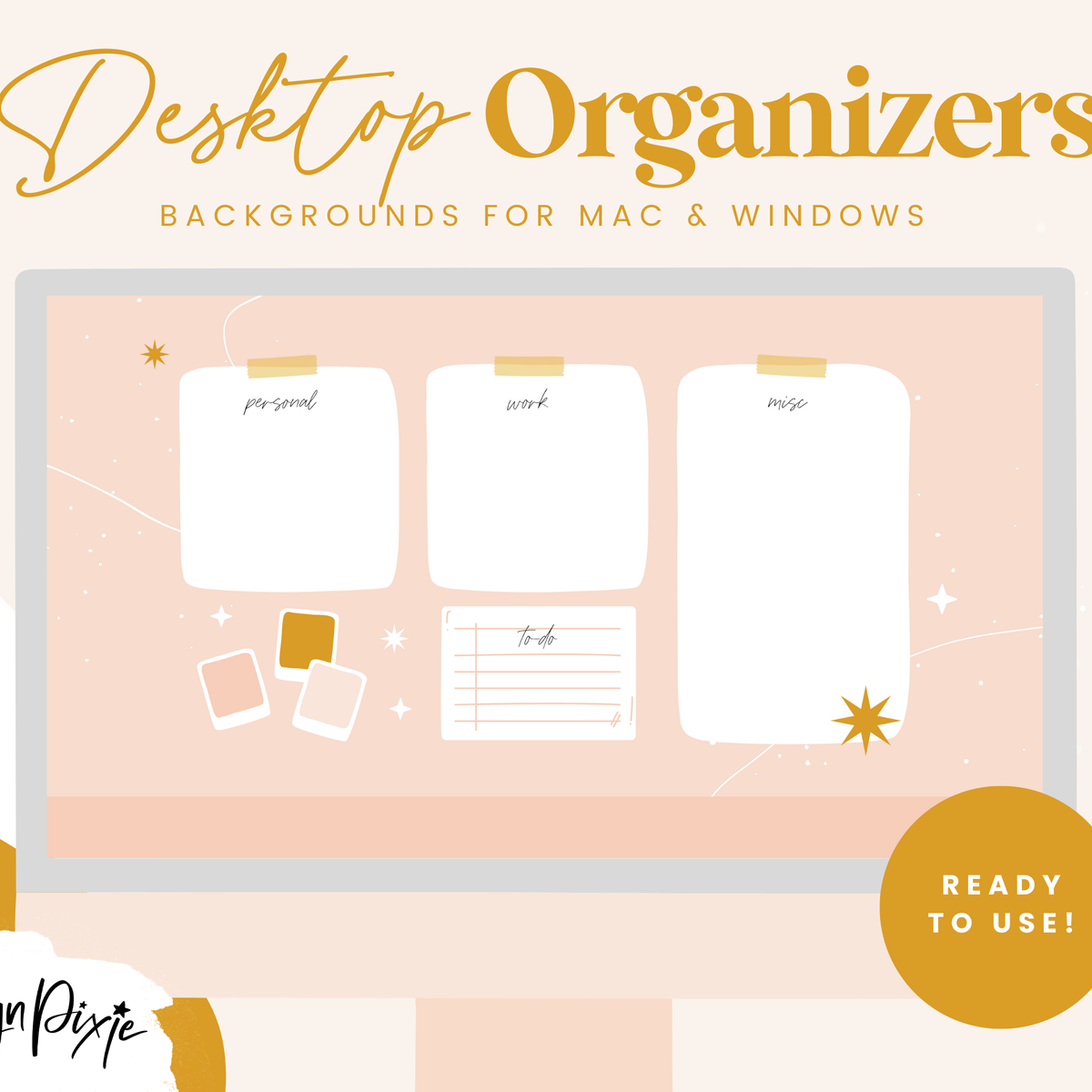 Boho Desktop Organizer – Design Pixie