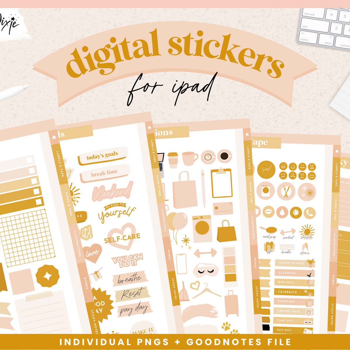 Digital Stickers - Sunshine Vibes – Design Pixie