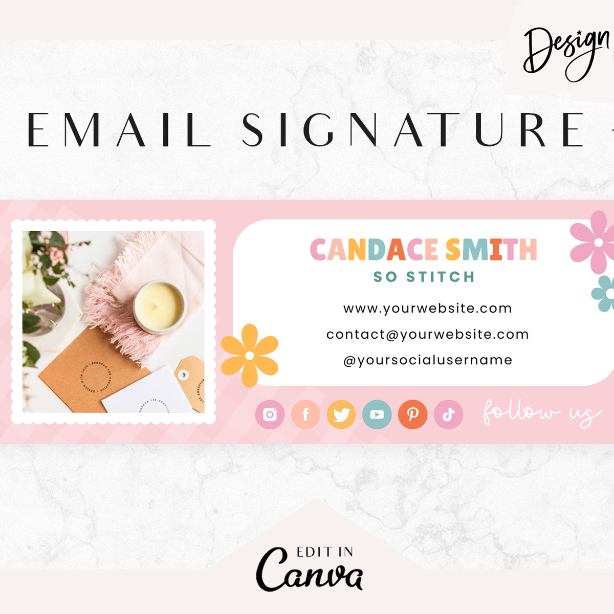 So Stitch Email Signature Template – Design Pixie
