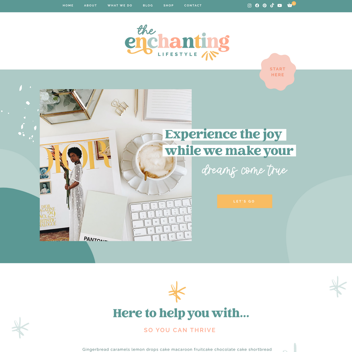 Enchanting Wix Template – Design Pixie