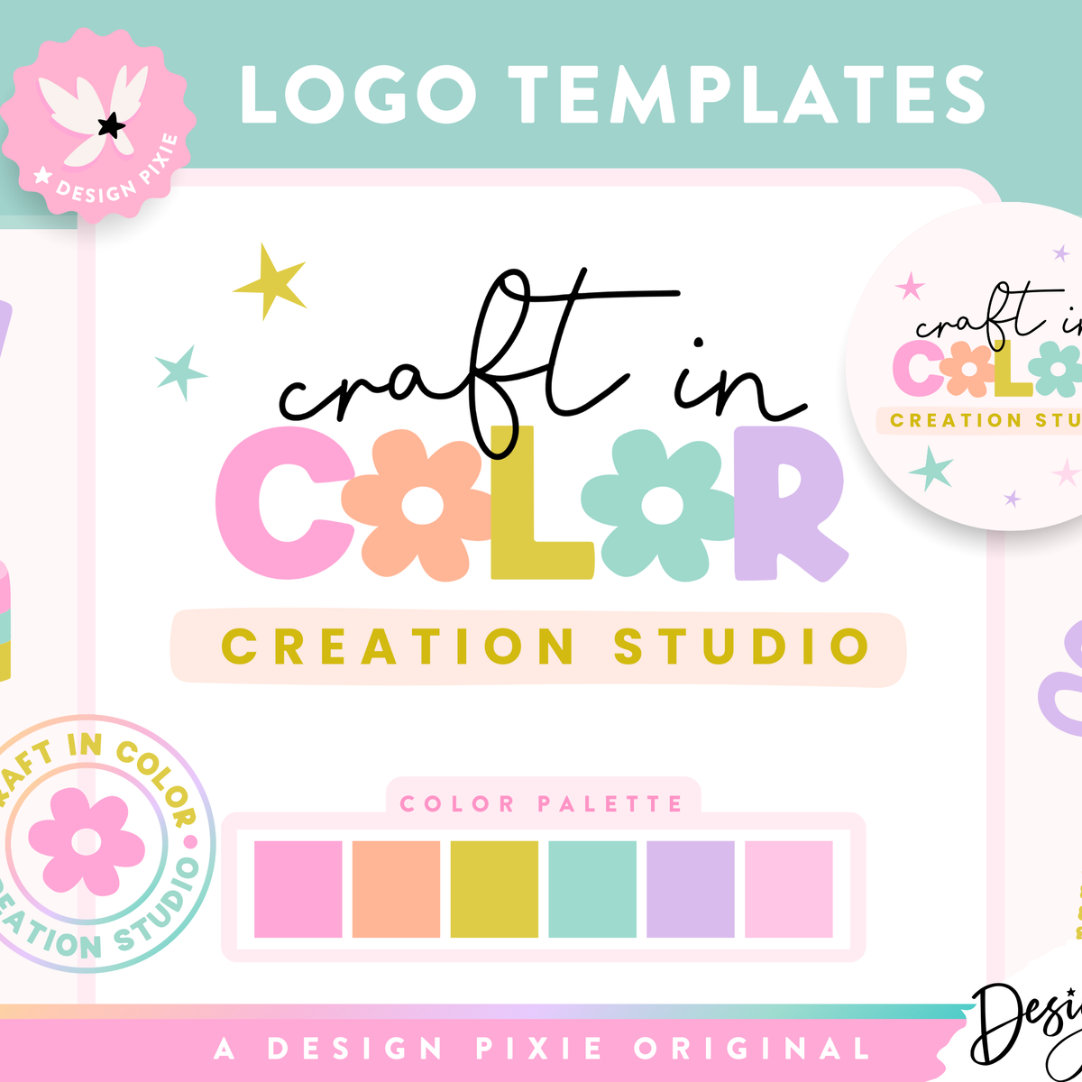 Craft In Color Logo Design Template – Design Pixie