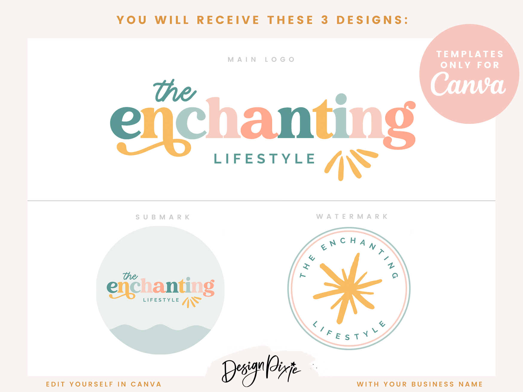 Creative Logo Templates for Branding - Customizable in Canva – Design Pixie