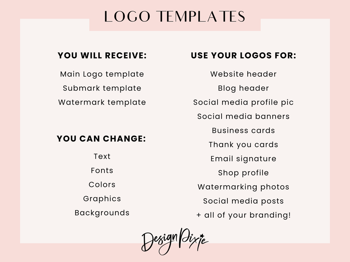 Magic And Rainbow Logo Template - Editable in Canva – Design Pixie