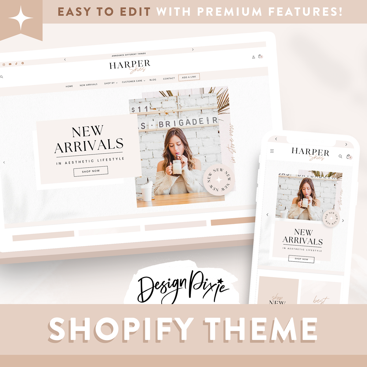 Harper Skies Shopify Theme – Design Pixie