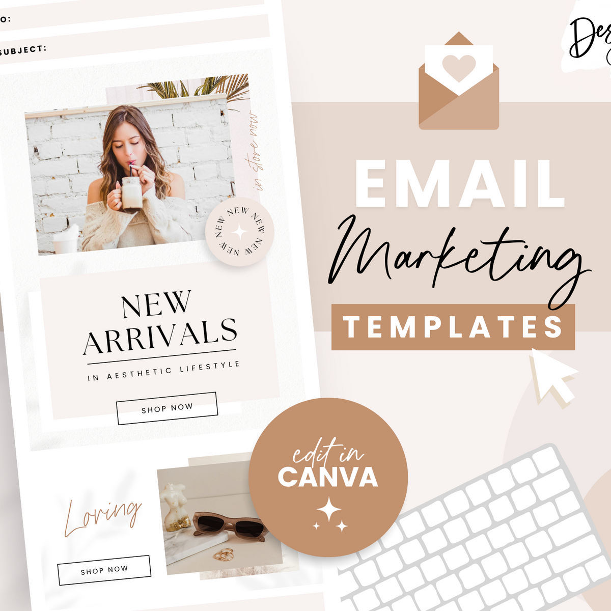 Minimal Neutral Email Templates - Aesthetic Marketing - Canva – Design ...