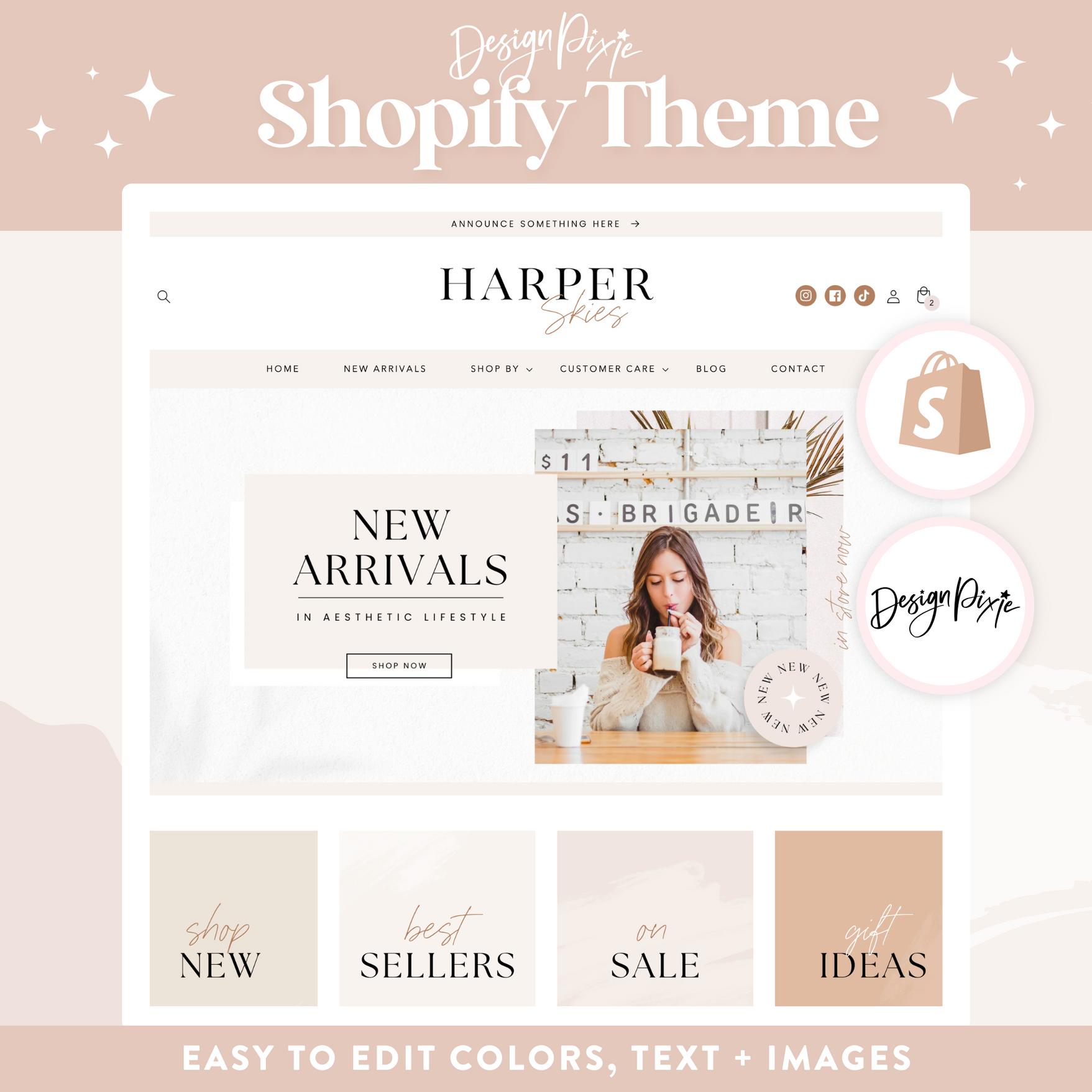 Harper Skies Shopify Theme – Design Pixie