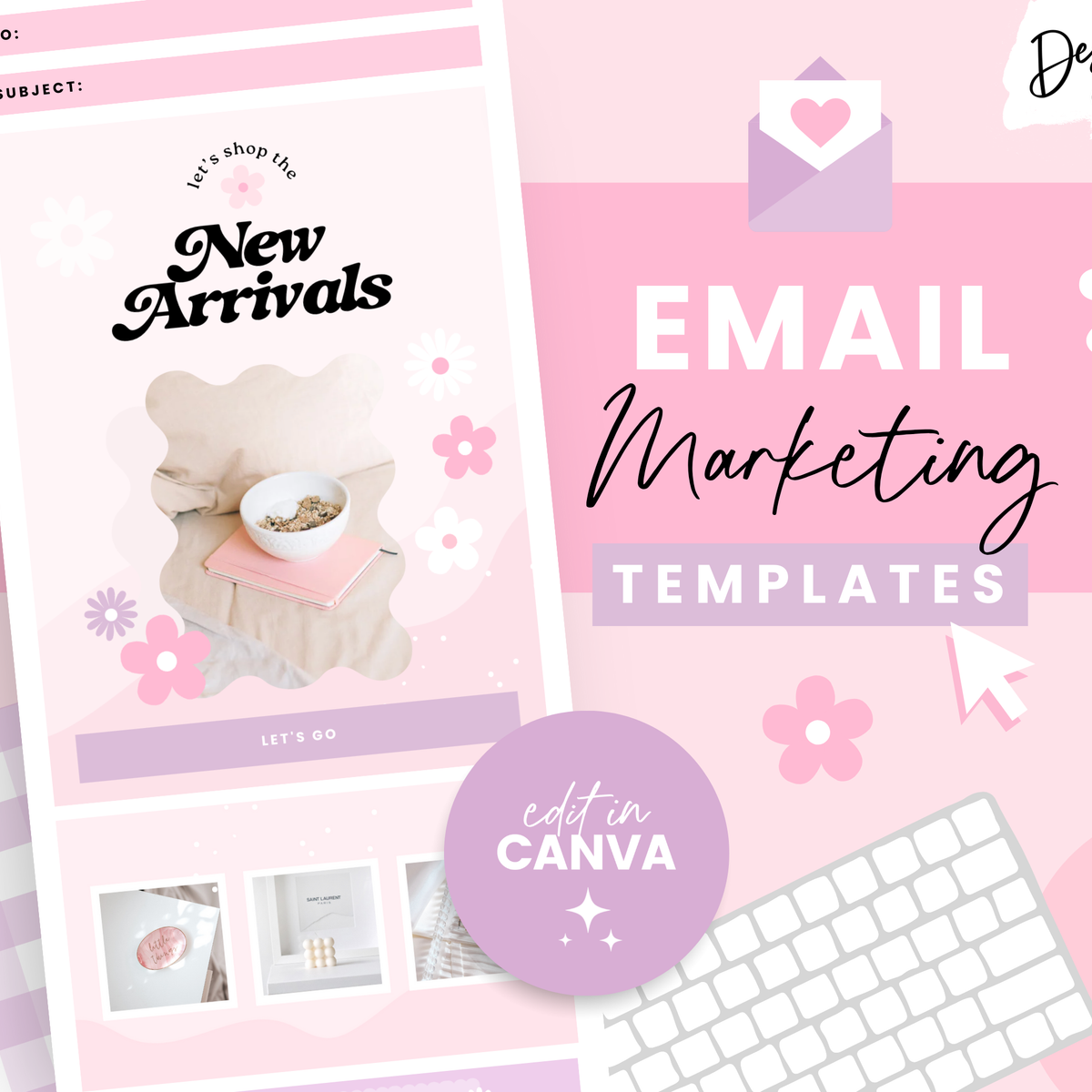 Pink Email Marketing Templates – Design Pixie
