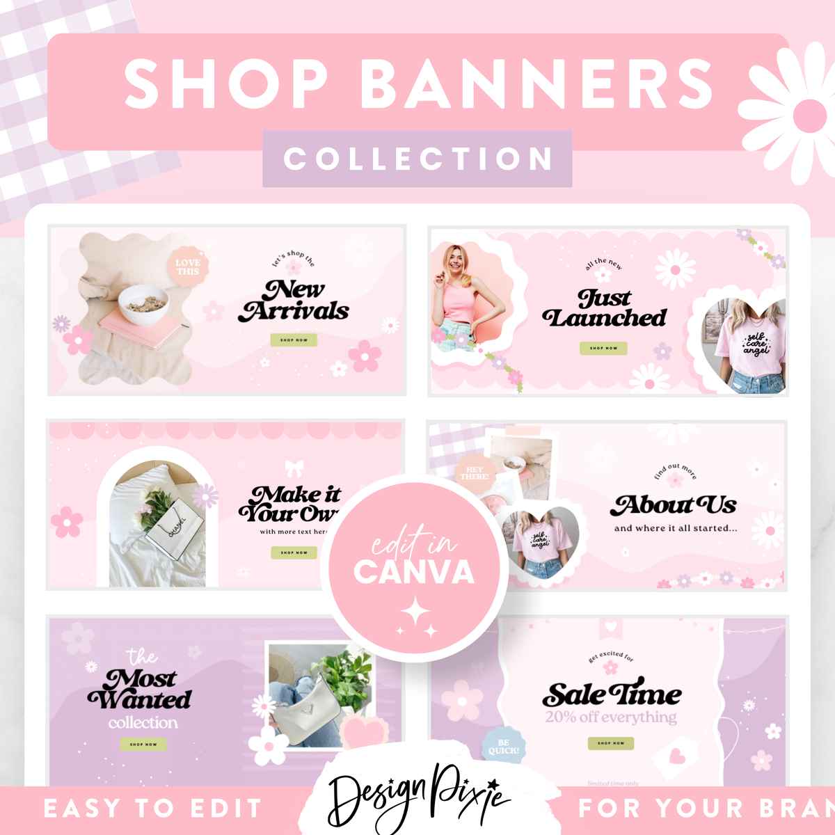 Kindness Era Shopify Banner Templates – Design Pixie