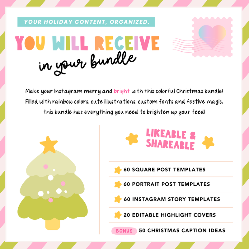 Playful Christmas Instagram Bundle - Festive Canva Templates – Design Pixie