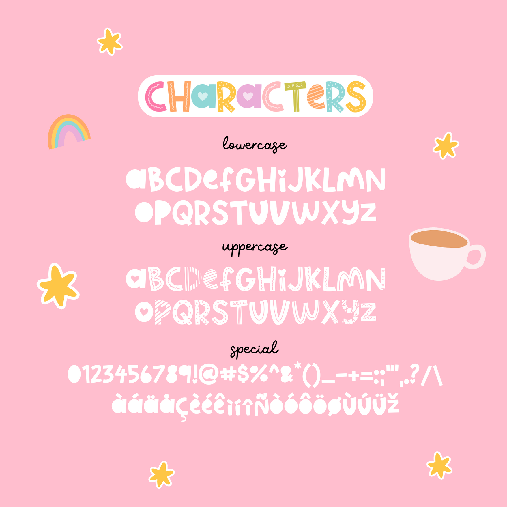 Playful Font - Fun Pattern Decorative Typeface – Design Pixie