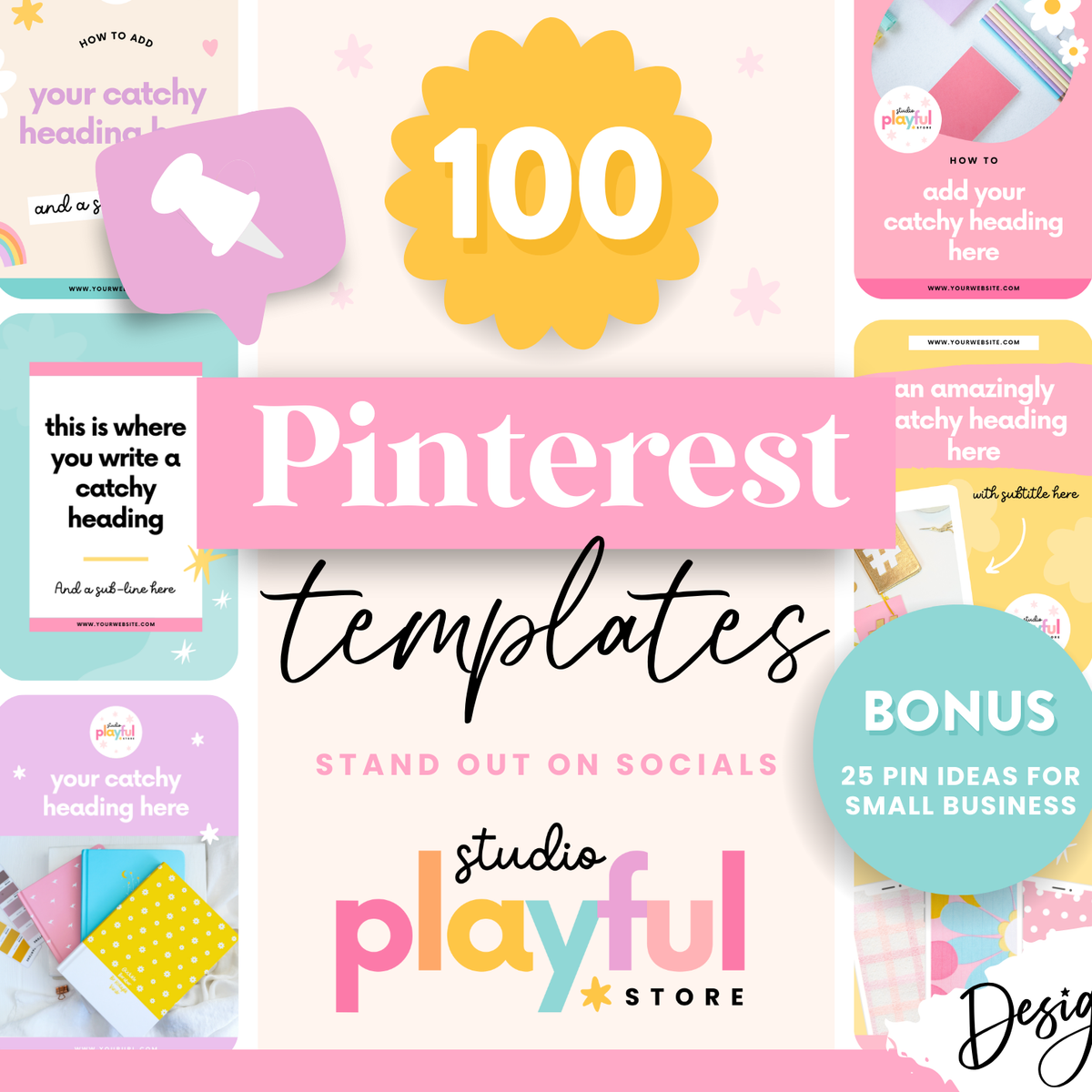 100 Playful Pinterest Templates For Canva – Design Pixie