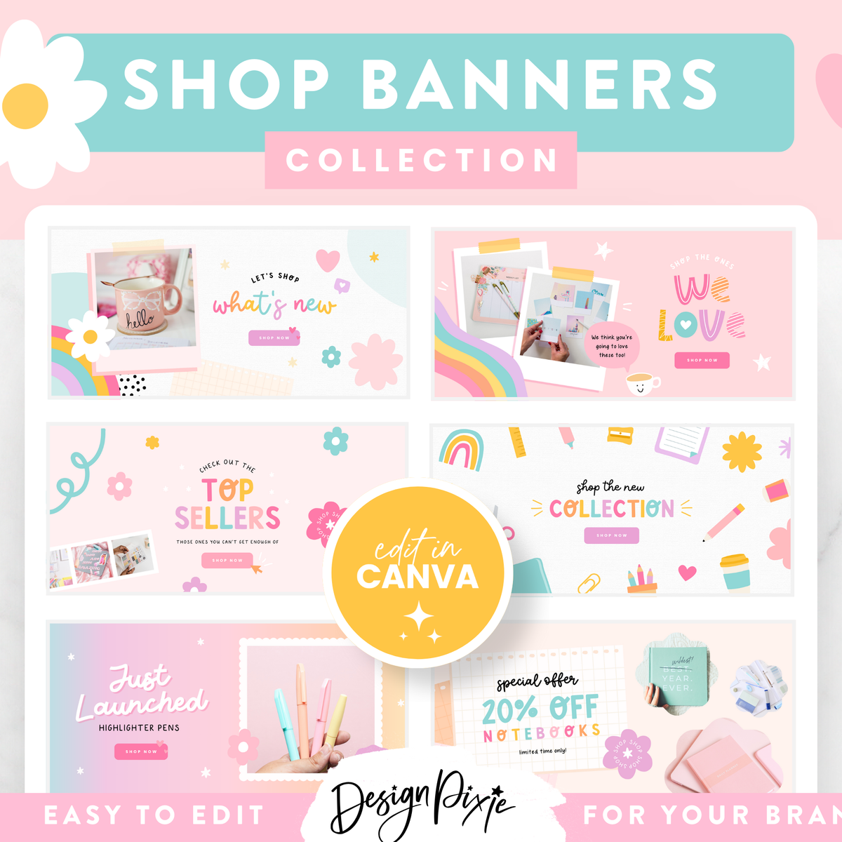 Playful Shopify Banner Templates – Design Pixie
