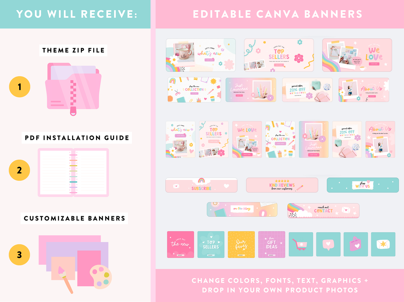 Playful Rainbow Shopify Theme – Design Pixie