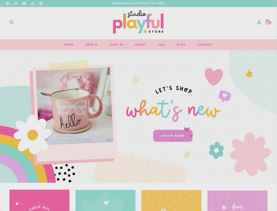 Playful Rainbow Shopify Theme – Design Pixie