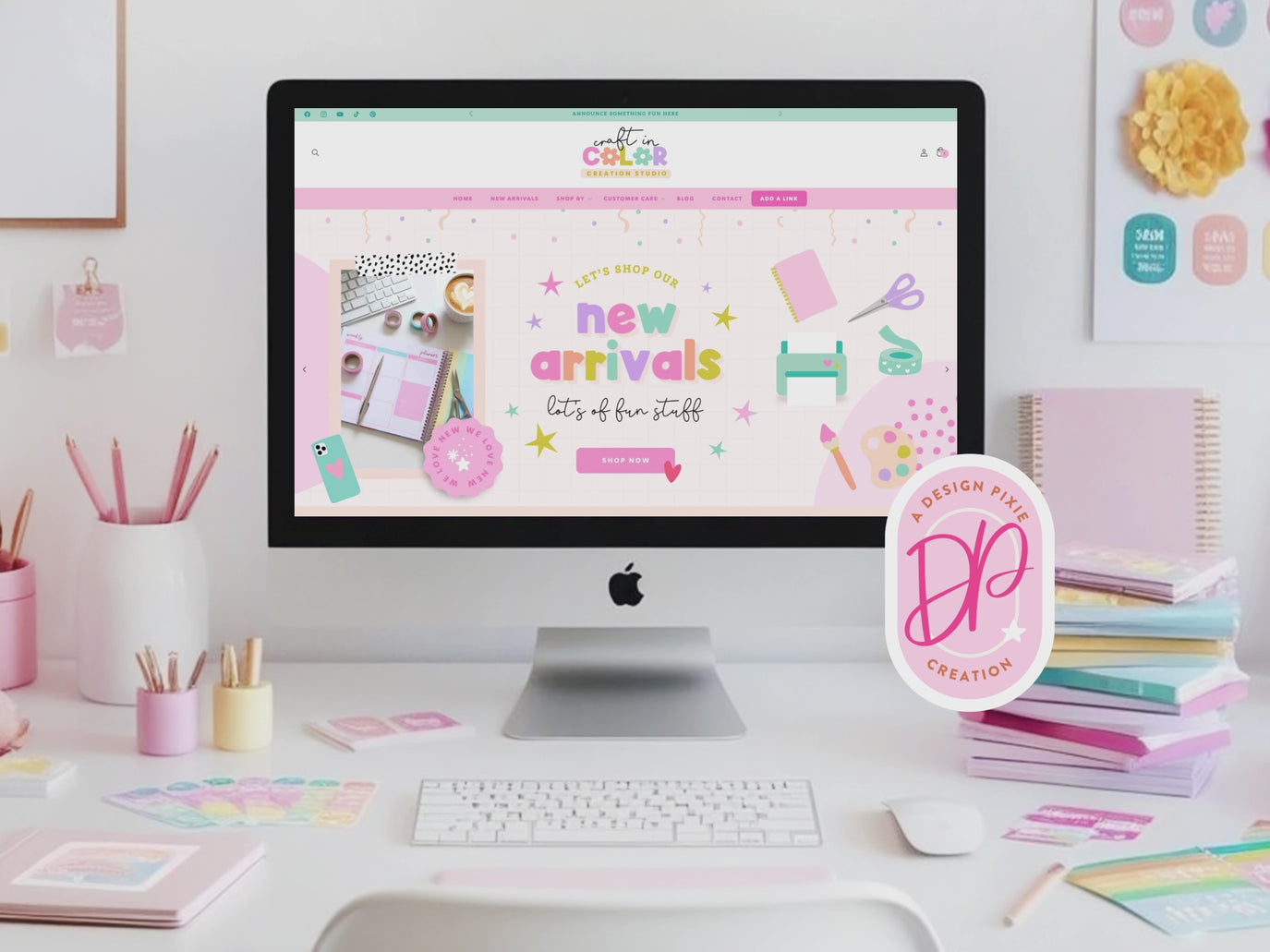 Craft Shopify Theme - Pastel Rainbow Template – Design Pixie
