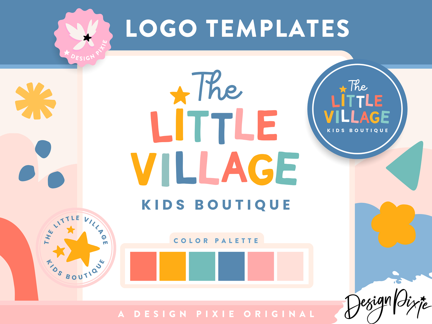 Little Village Logo Template – Design Pixie