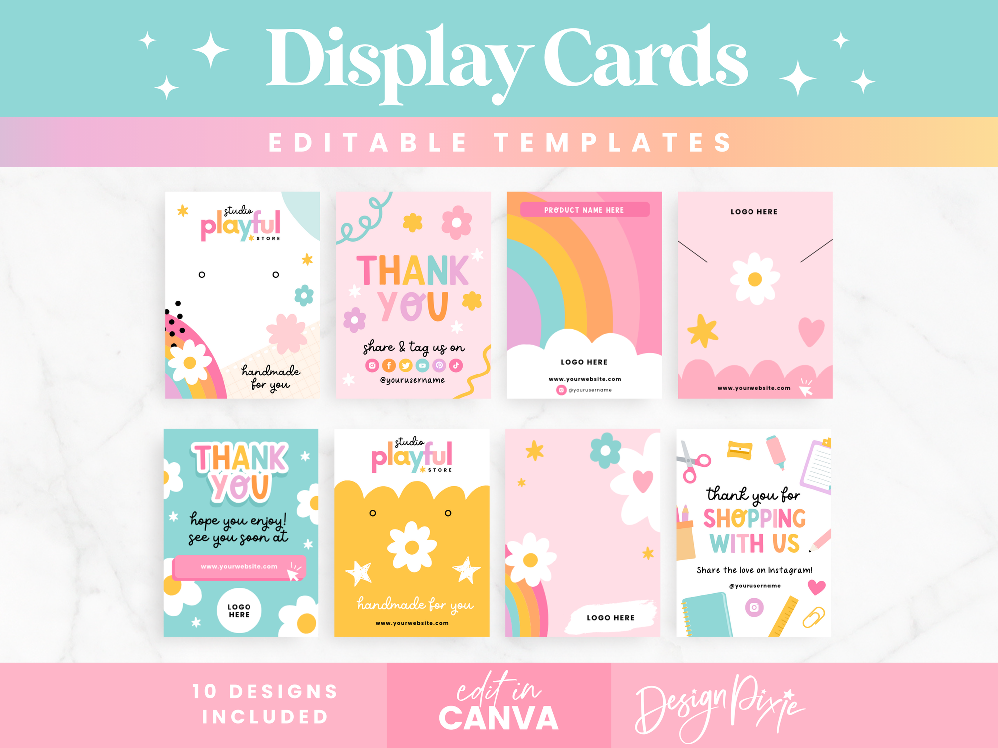 Display Card Templates – Design Pixie