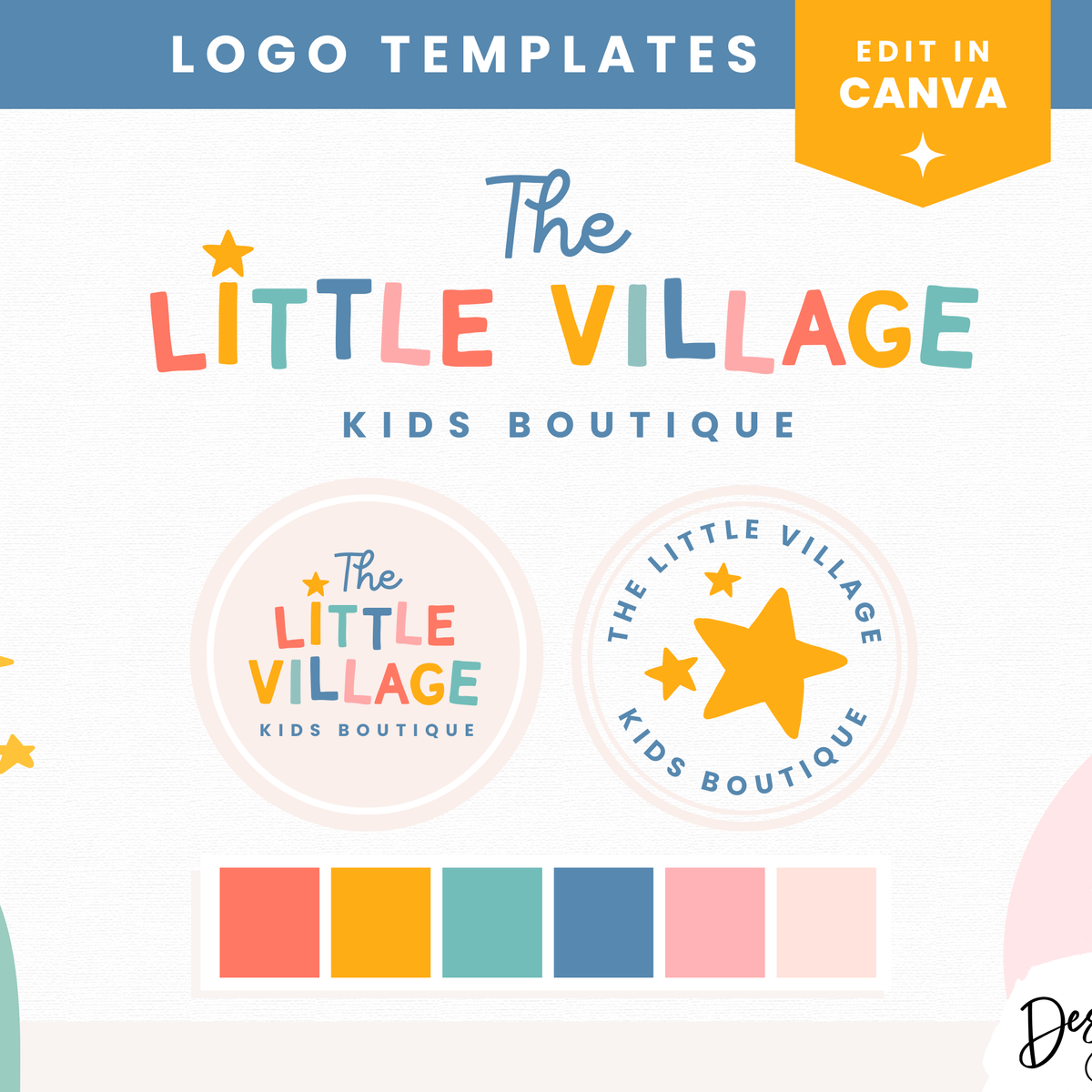 Little Village Logo Template – Design Pixie