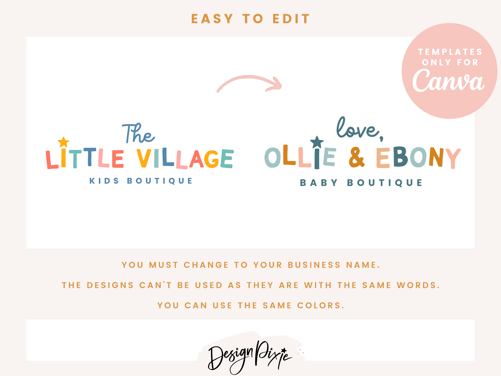 Little Village Logo Template – Design Pixie