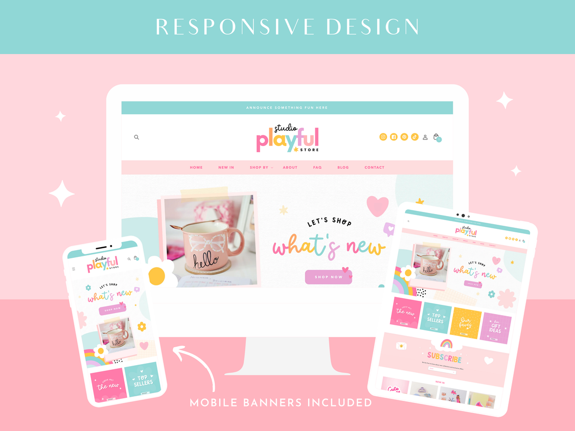 Playful Rainbow Shopify Theme – Design Pixie