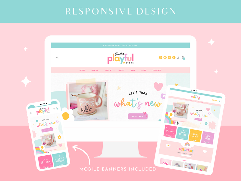 Playful Rainbow Shopify Theme – Design Pixie