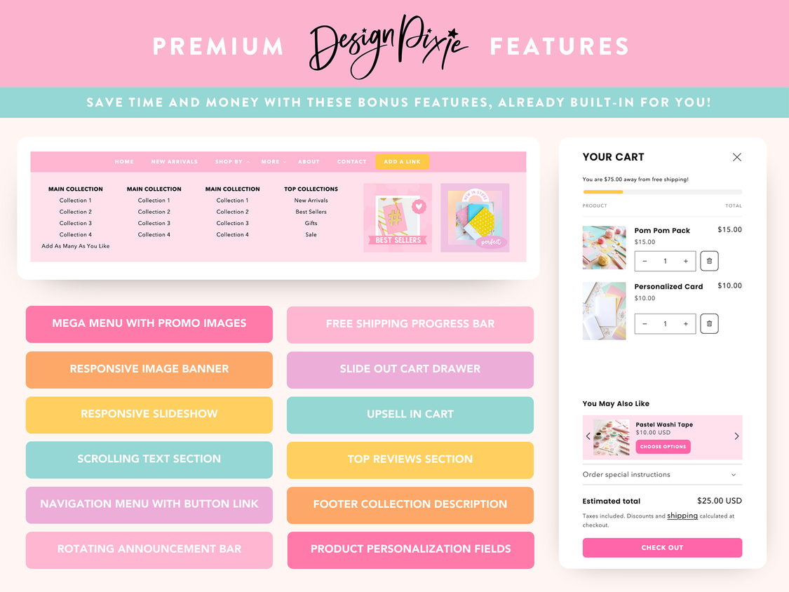 Rainbow Craft Shopify Theme – Design Pixie