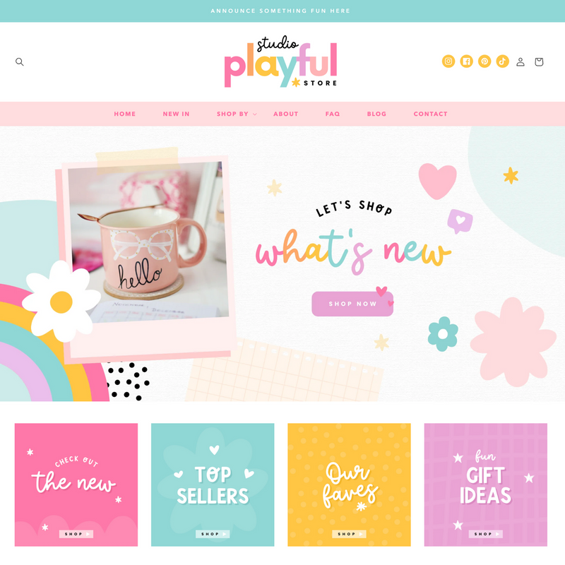 Playful Rainbow Shopify Theme – Design Pixie