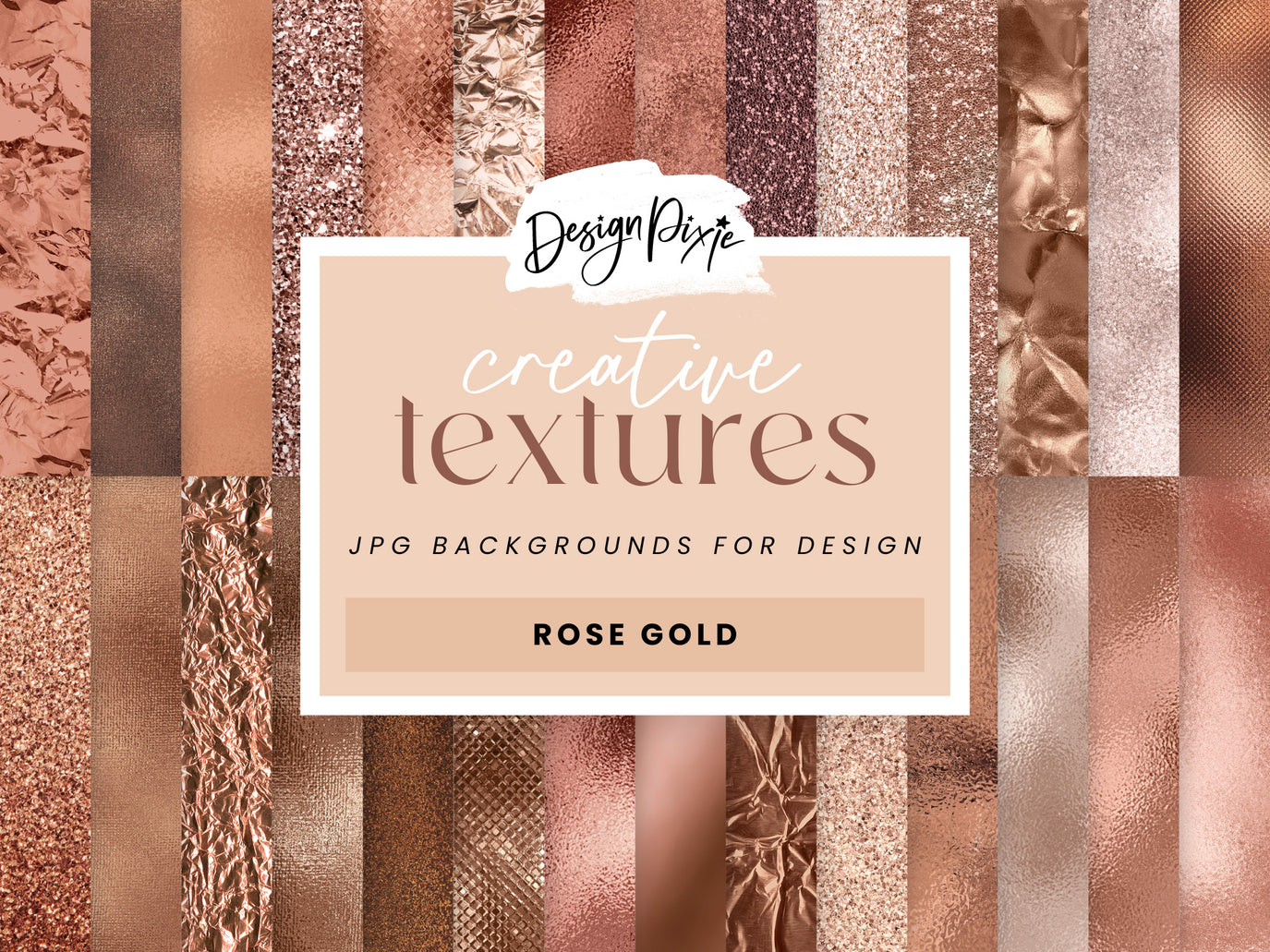 Rose Gold Digital Backgrounds – Design Pixie