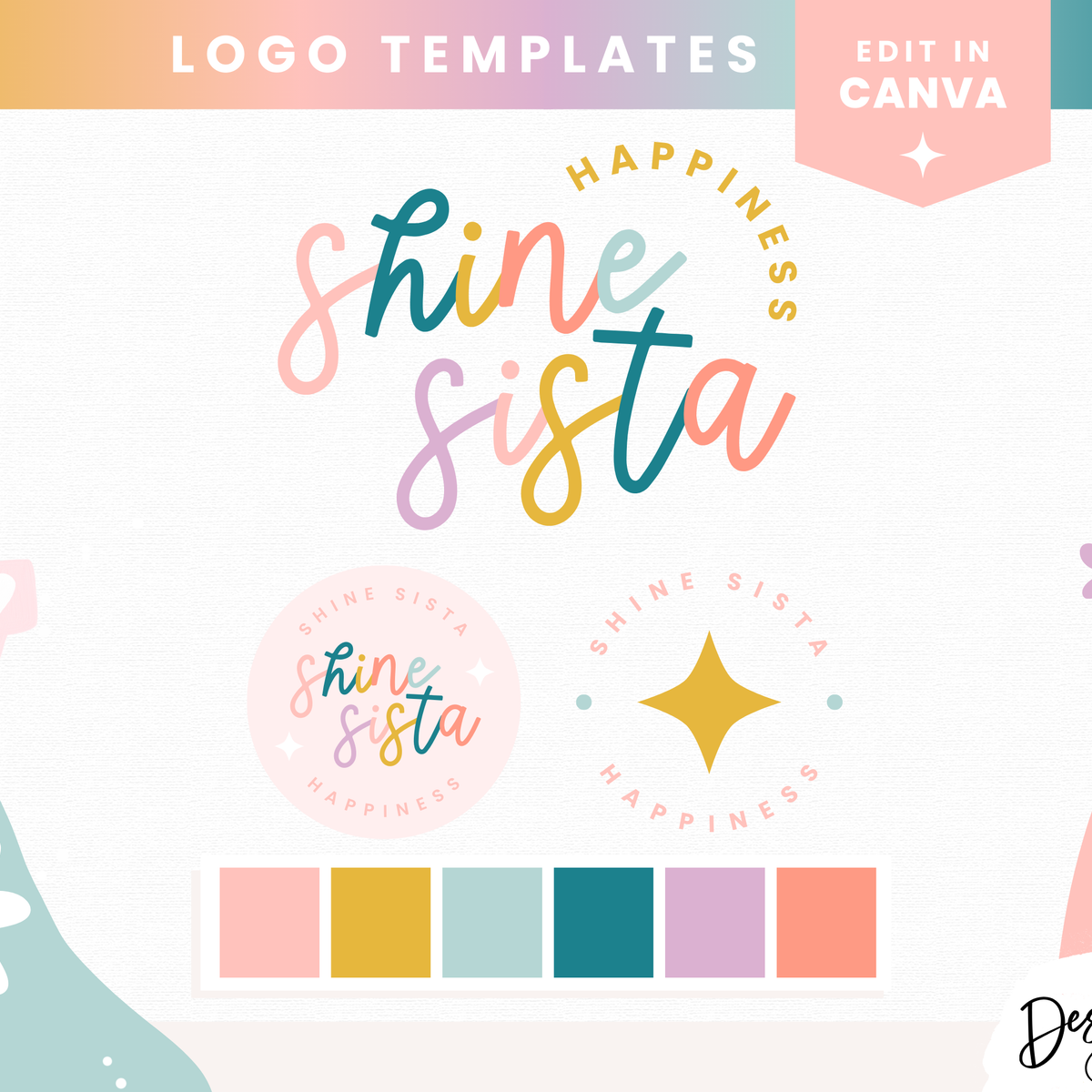 Shine Sista Logo Template – Design Pixie