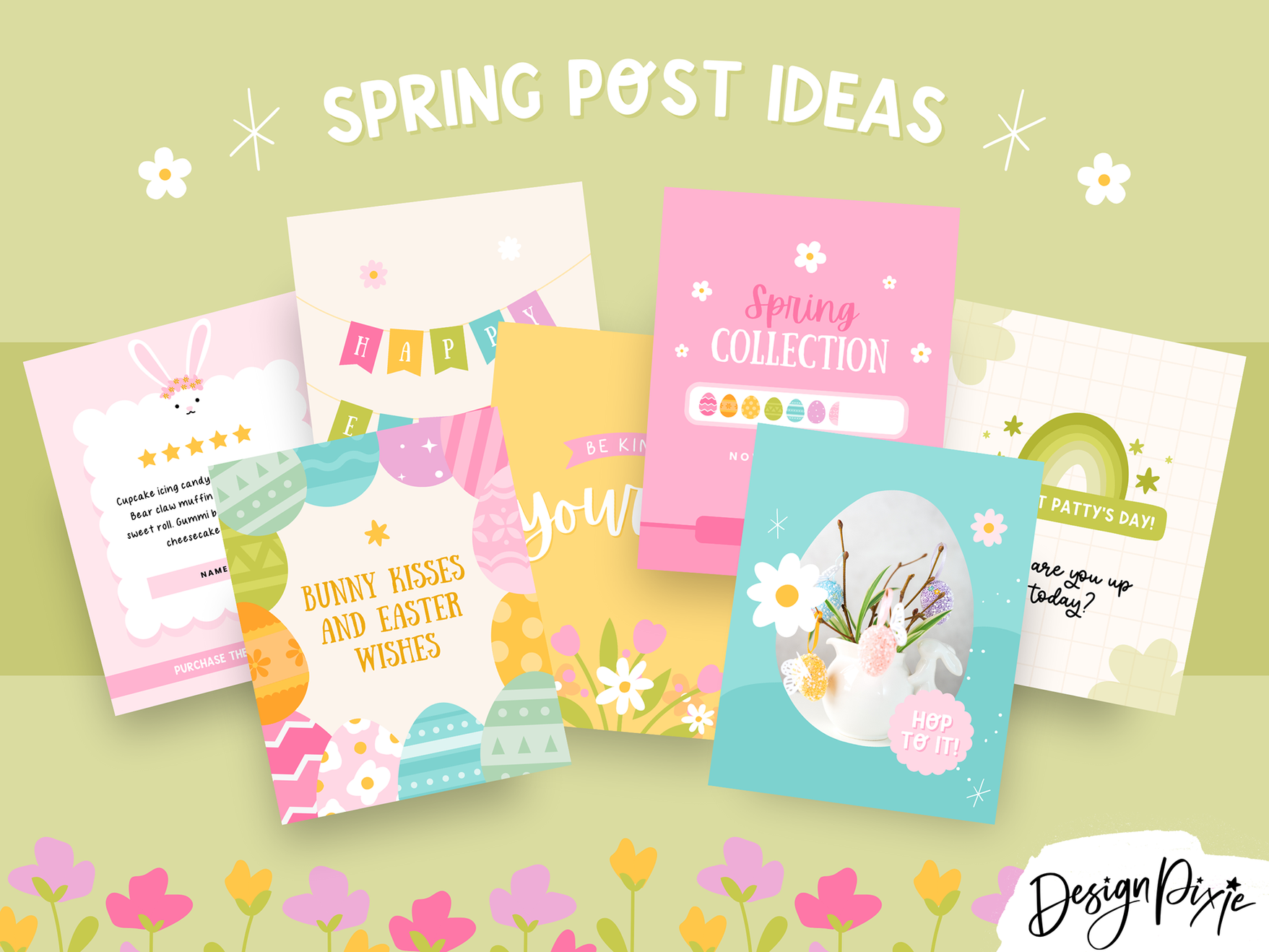 Spring Instagram Bundle - Cute Canva Templates for Easter – Design Pixie