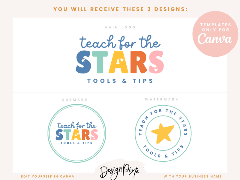 Teacher Logo Design Template Canva – Design Pixie