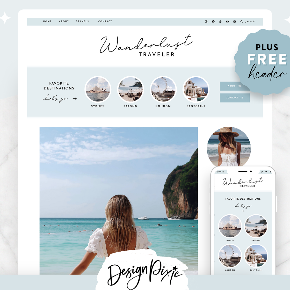Wanderlust Travel Blog Wordpress Theme – Design Pixie